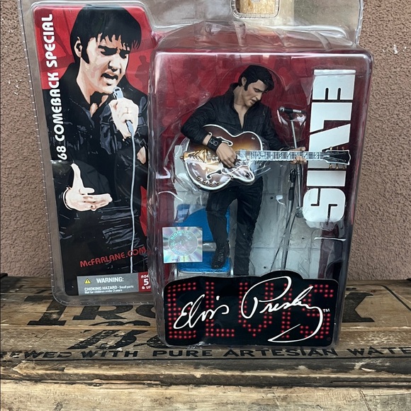 mc farland | Other | Elvis Presley 68 Comeback Special Action Figure ...